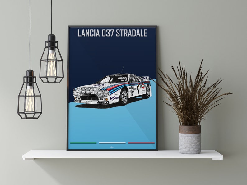 Lancia 037 Stradale Poster Racing Icons: Rally Wall Art - Etsy