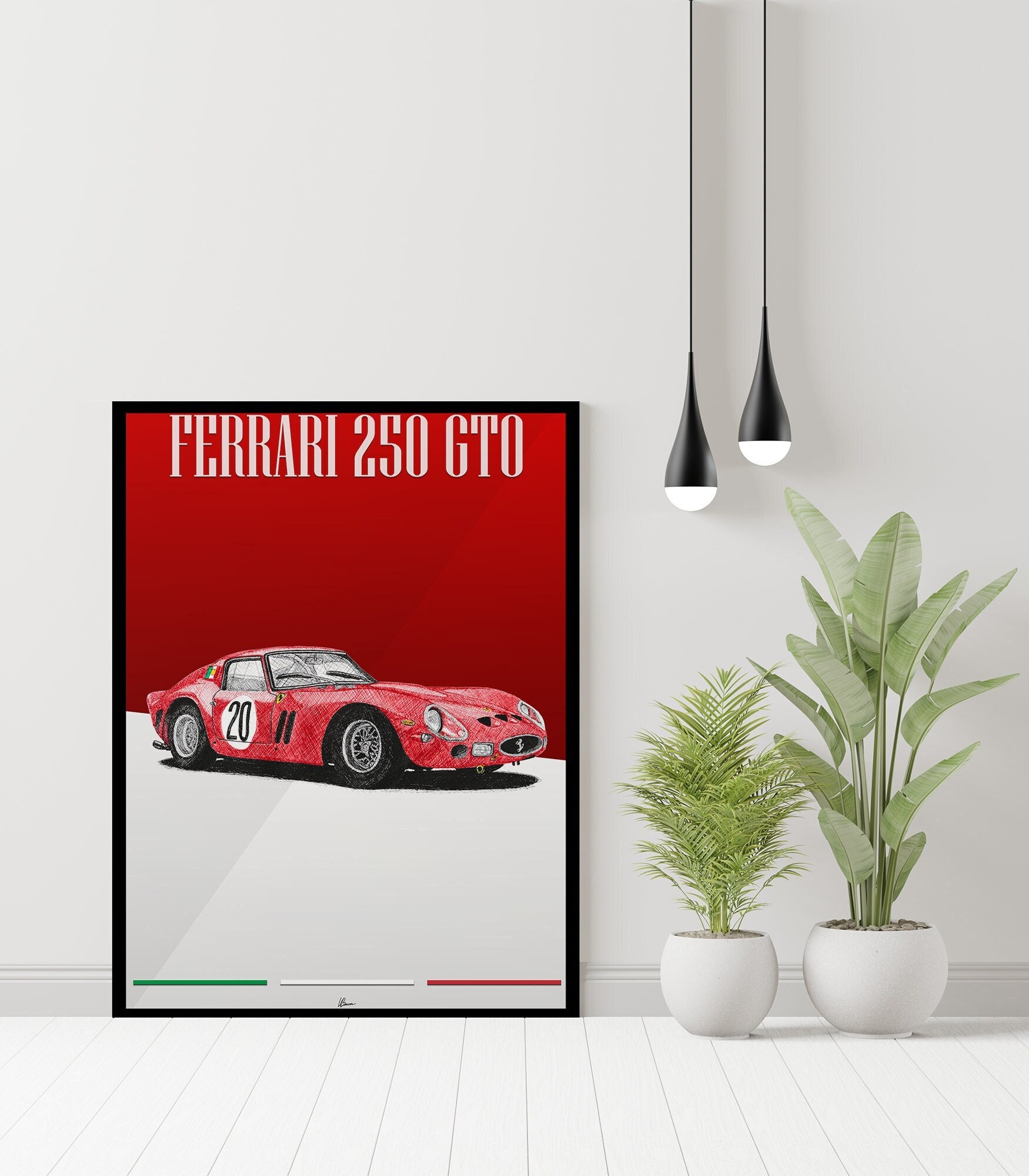 Ferrari 250 GTO Poster Racing Icons: GT Legends Wall Art - Etsy