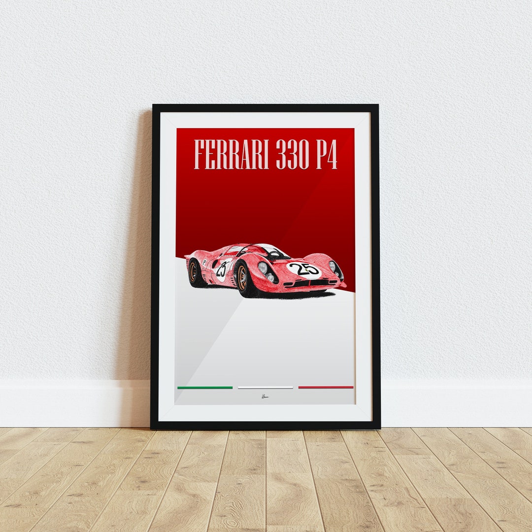 Ferrari 330 P4 Poster Racing Icons: Le Mans Prototypes Wall Art - Etsy