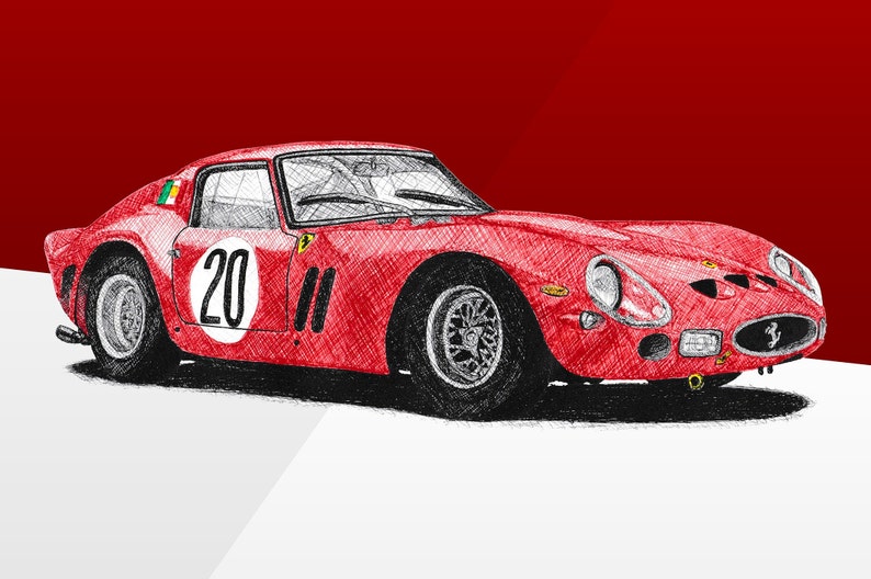 Ferrari 250 GTO Poster Racing Icons: GT Legends - Etsy
