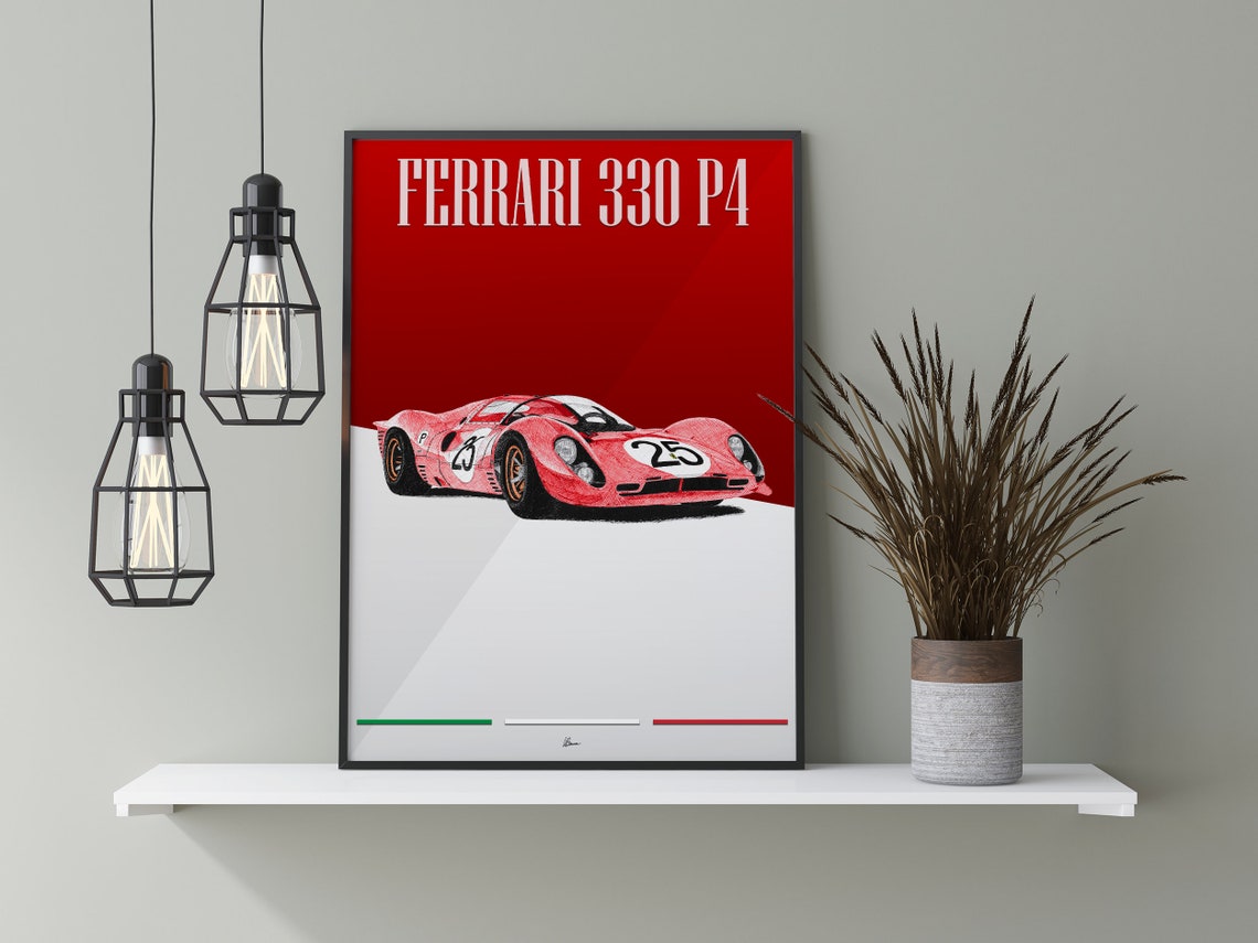 Ferrari 330 P4 Poster Racing Icons: Le Mans Prototypes Wall Art - Etsy