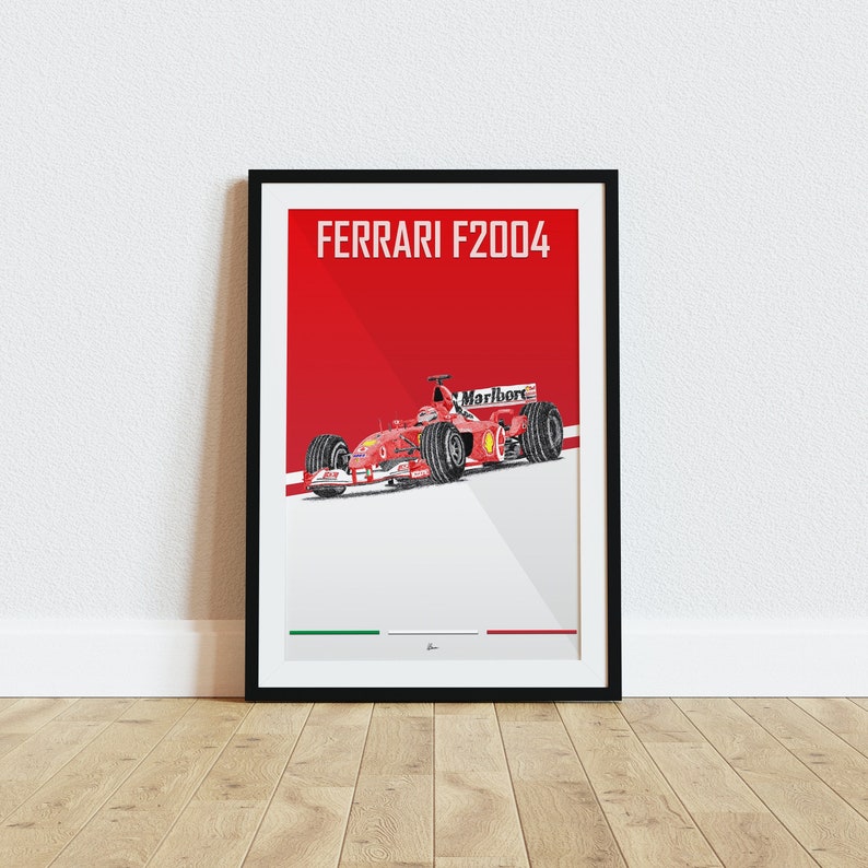 Ferrari F2004 Poster Racing Icons: Formula One Wall Art - Etsy Canada