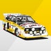 Audi Quattro S1 Poster Racing Icons: Rally Wall Art - Etsy