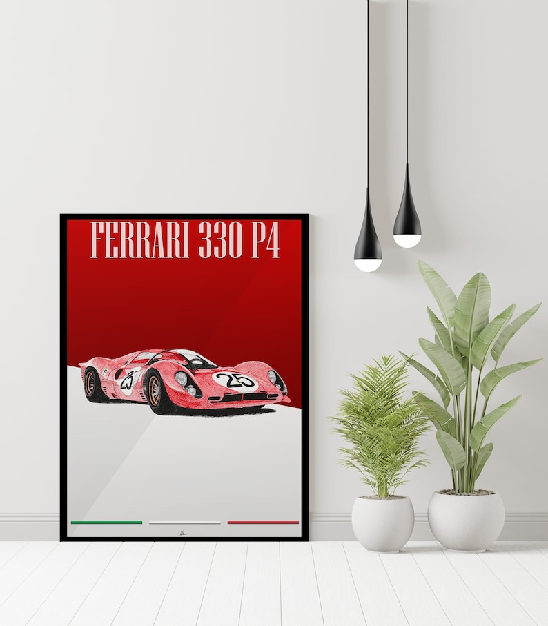 Ferrari 330 P4 Poster Racing Icons: Le Mans Prototypes Wall Art - Etsy