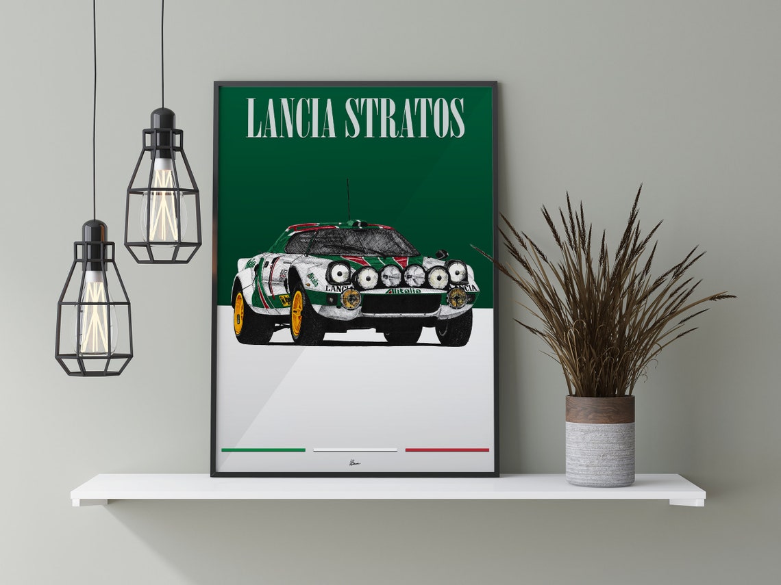 Lancia Stratos Poster Racing Icons: Rally Wall Art - Etsy