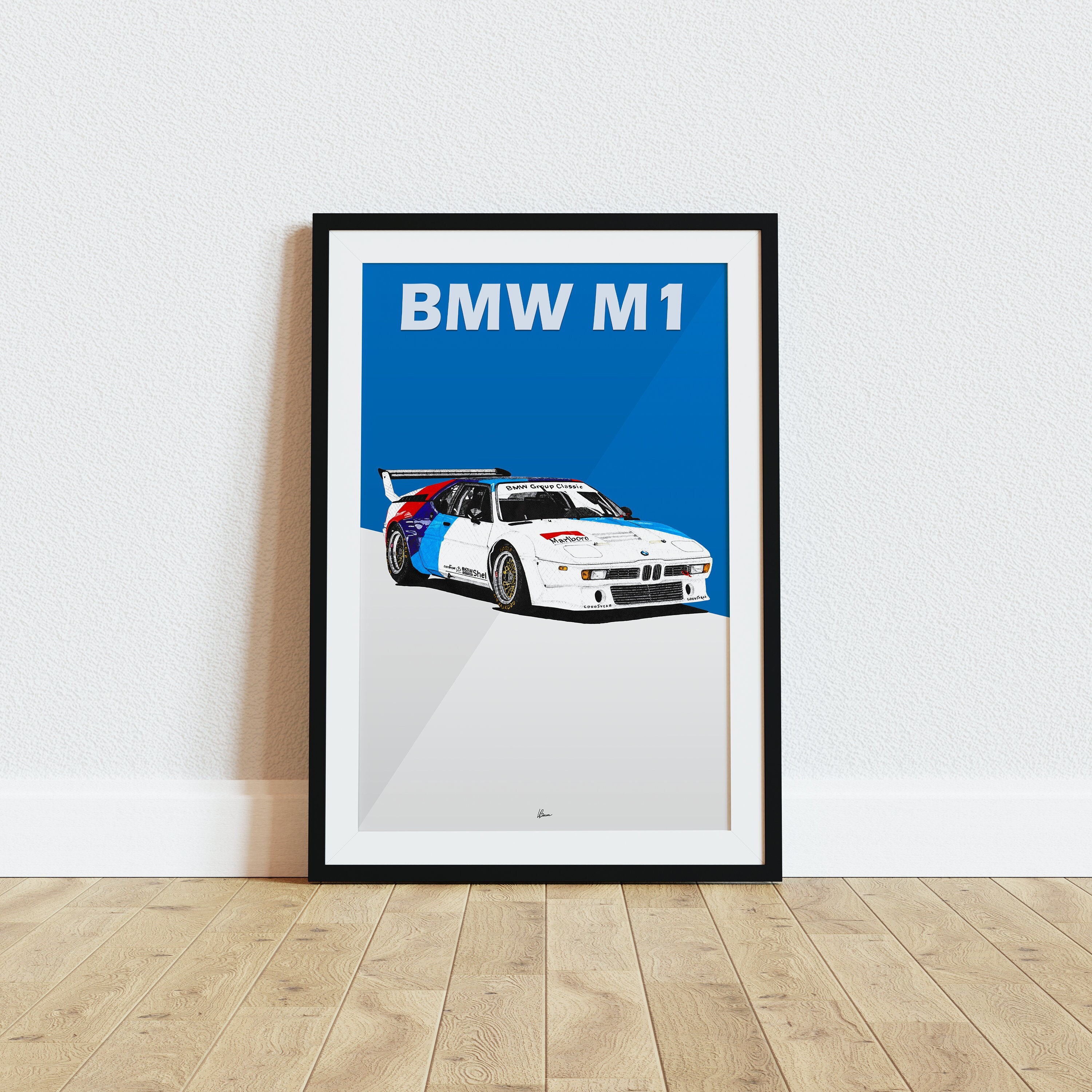 BMW M1 Poster Racing Icons: Procar Wall Art - Etsy
