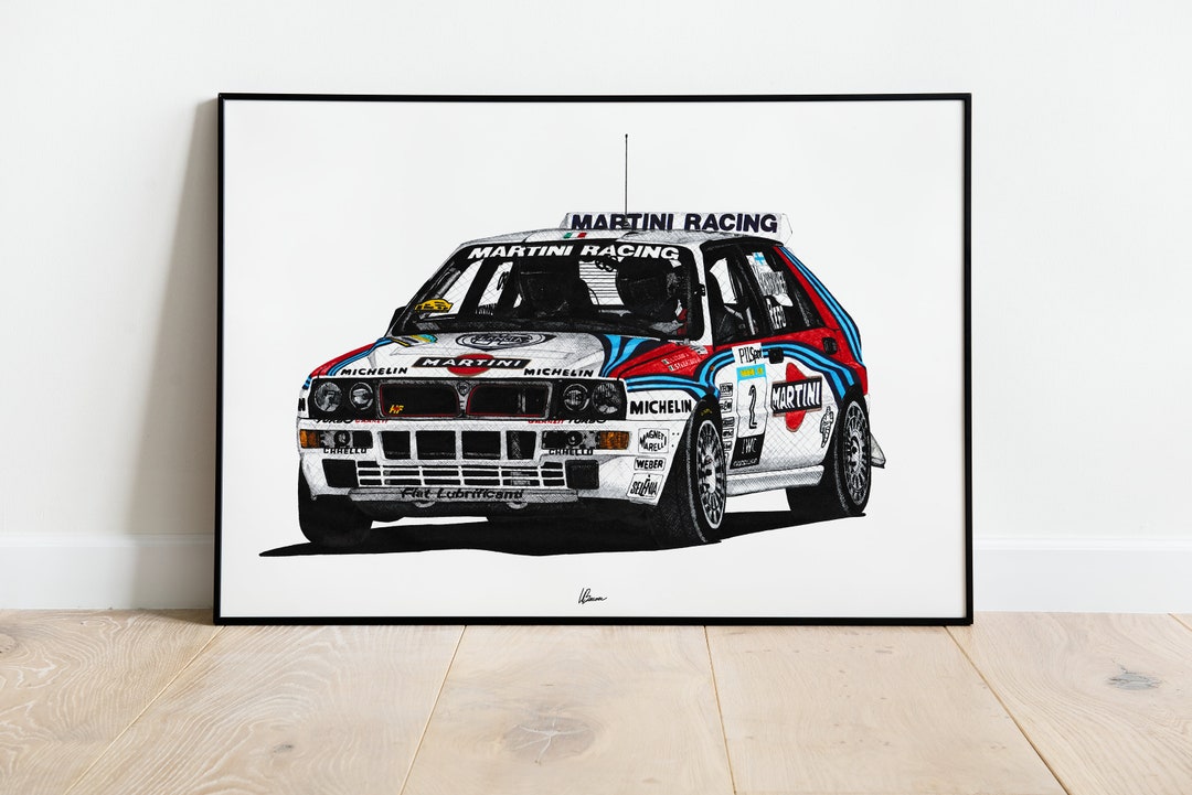 Lancia Delta HF Integrale Print Racing Icons: Rally Wall Art - Etsy