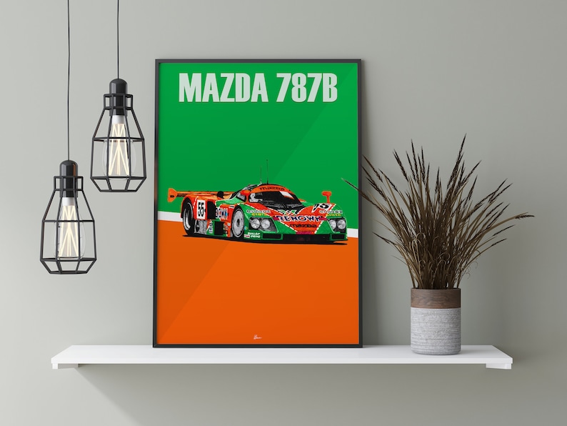 Mazda 787B Poster Racing Icons: Le Mans Prototypes Wall Art - Etsy