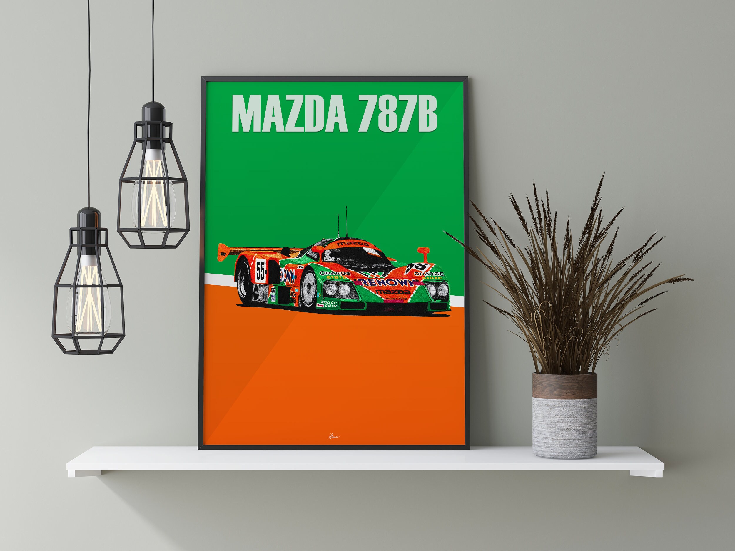 Mazda 787B Poster Racing Icons: Le Mans Prototypes Wall Art - Etsy