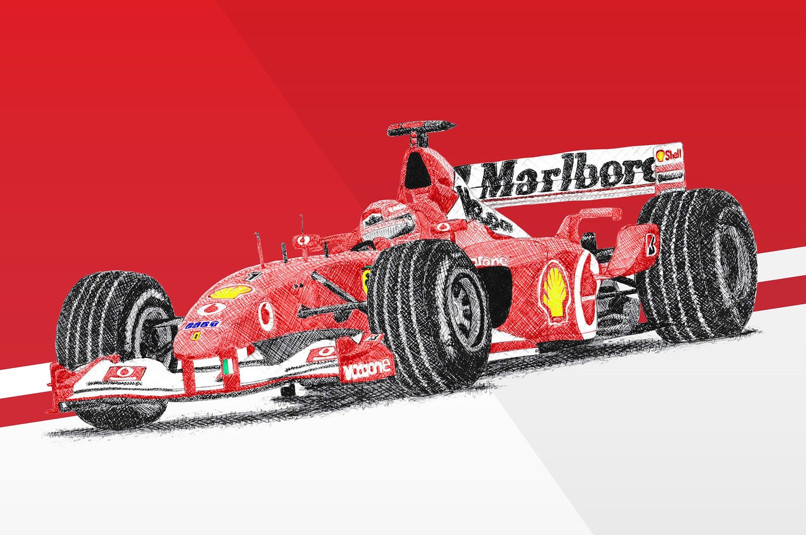 Ferrari F2004 Poster Racing Icons: Formula One Wall Art - Etsy Canada