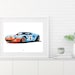 Ford GT40 Gulf Livery Print Racing Icons: Le Mans Prototypes Wall Art ...