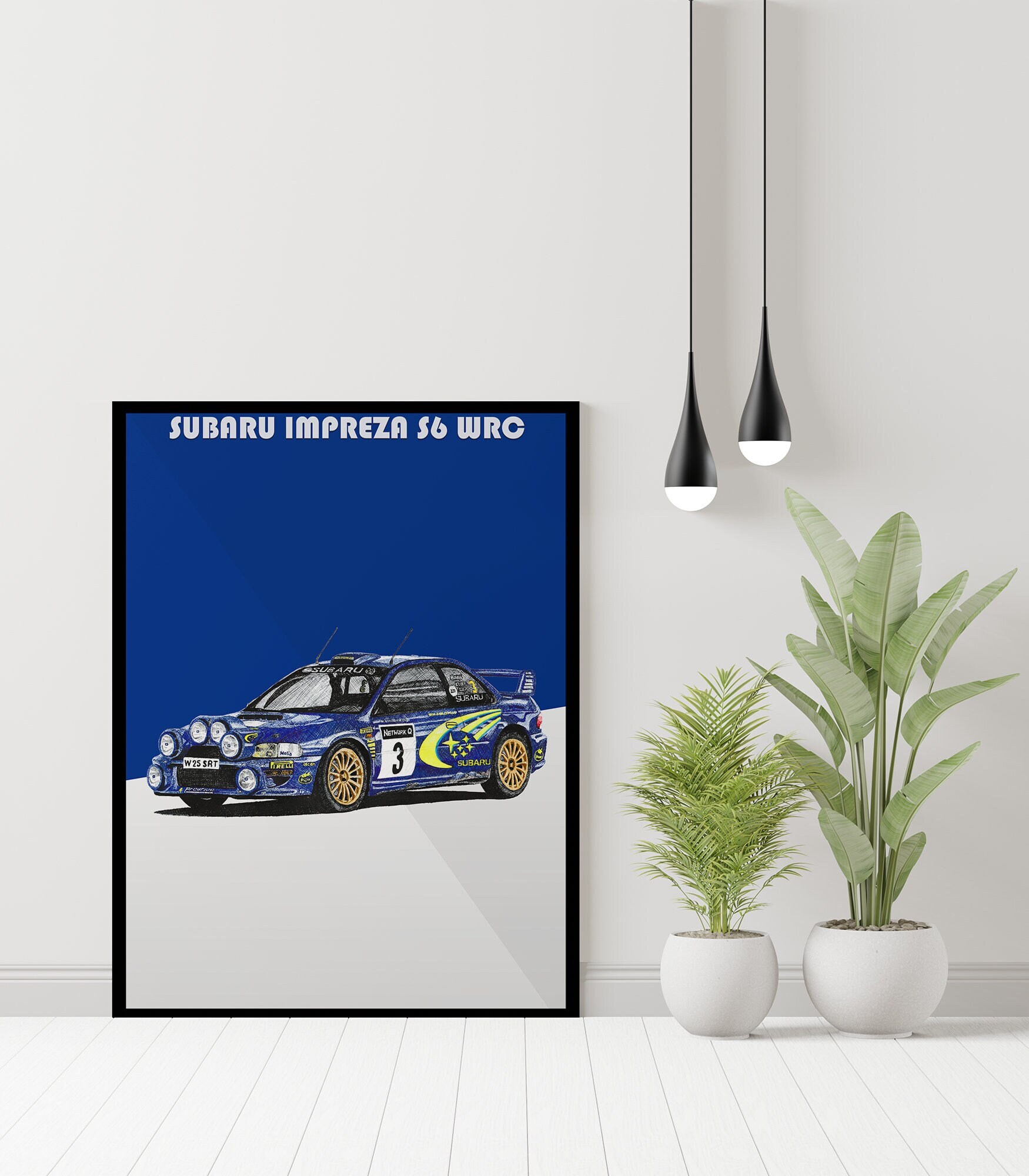 Subaru Impreza S6 WRC Poster Racing Icons: Rally Wall Art - Etsy