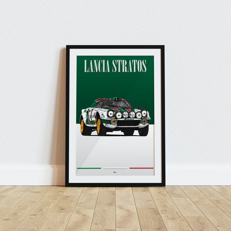 Lancia Stratos Poster Racing Icons: Rally Wall Art - Etsy