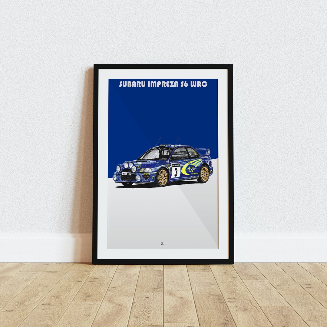 Subaru Impreza S6 WRC Poster Racing Icons: Rally Wall Art - Etsy