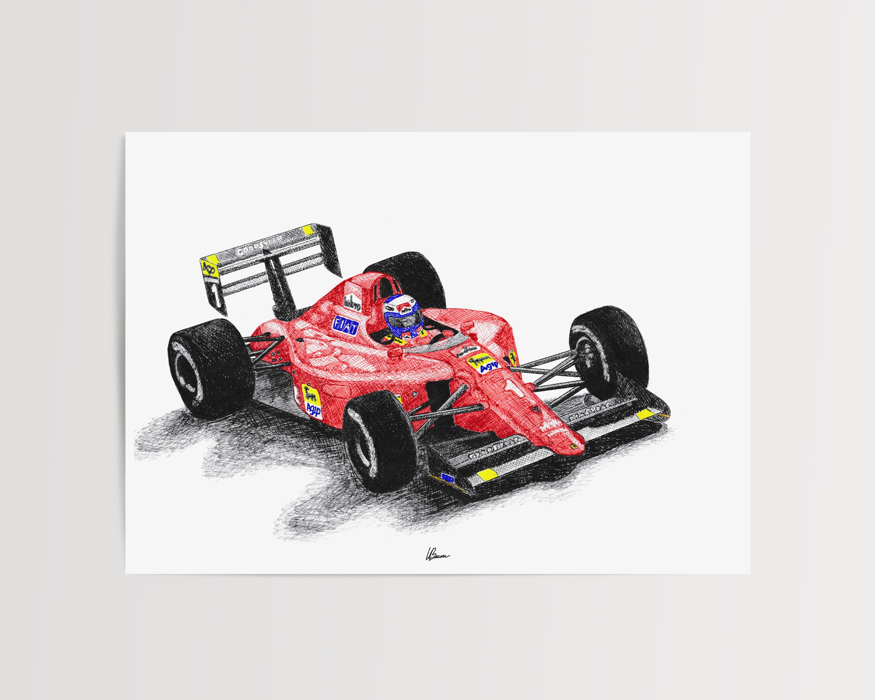 Ferrari 641 Print Racing Icons: Formula One Wall Art - Etsy