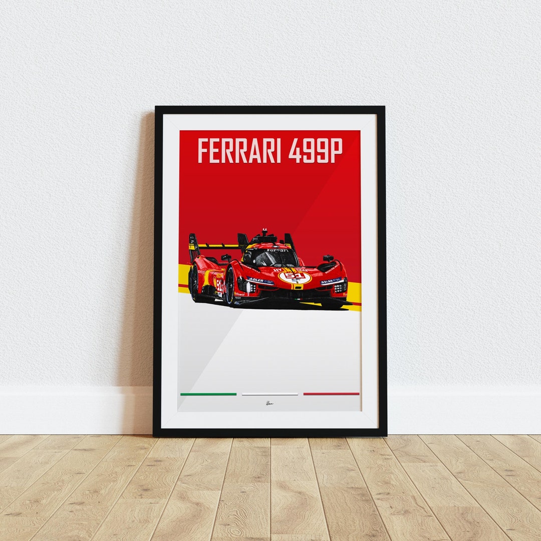 Ferrari 499P Poster Racing Icons: Le Mans Prototypes Wall Art - Etsy