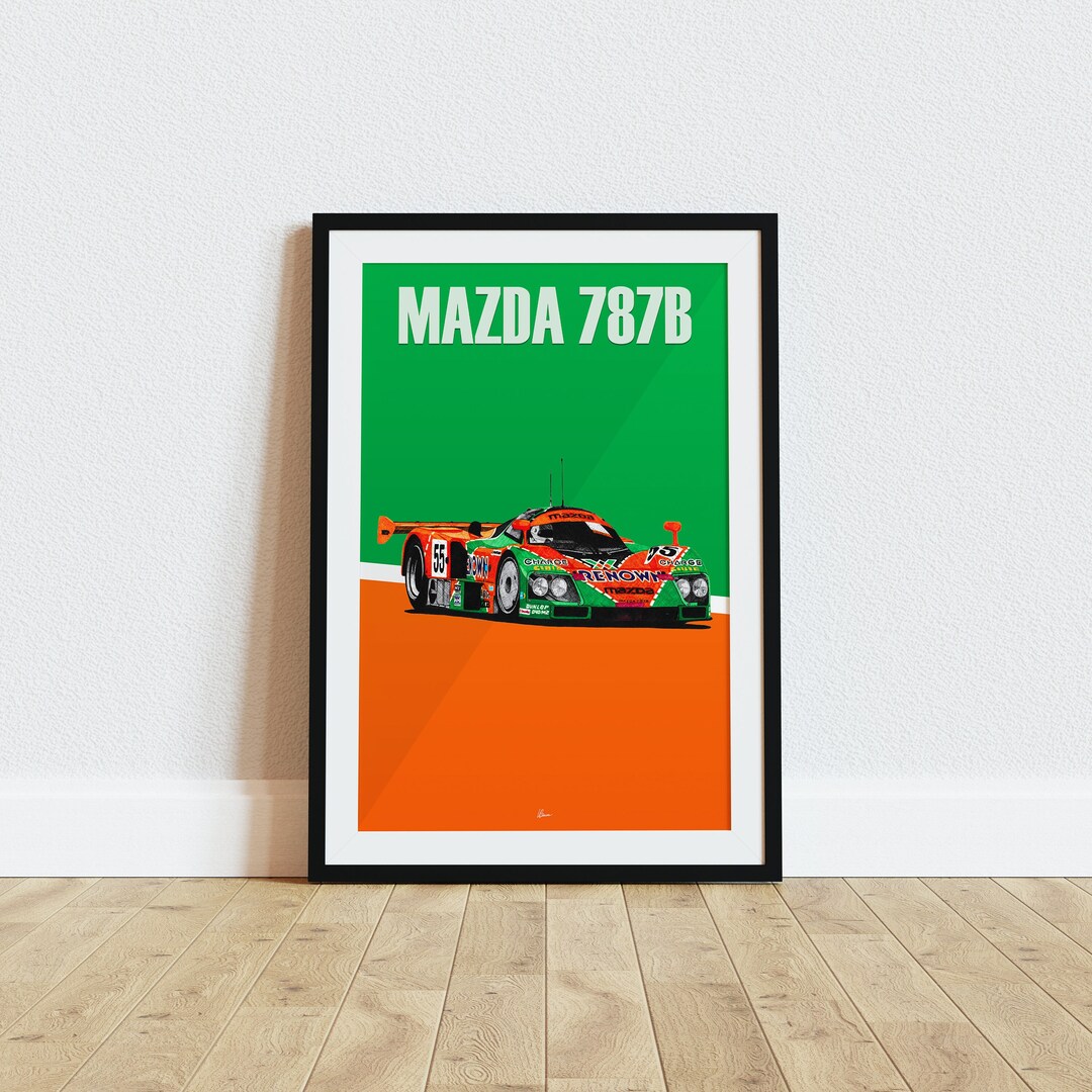 Mazda 787B Poster Racing Icons: Le Mans Prototypes Wall Art - Etsy