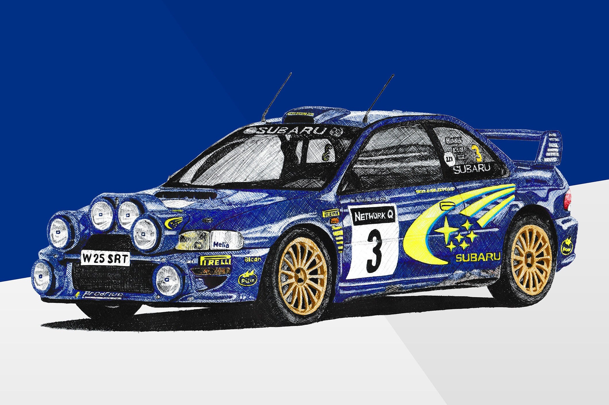 Subaru Impreza S6 WRC Poster Racing Icons: Rally Wall Art - Etsy