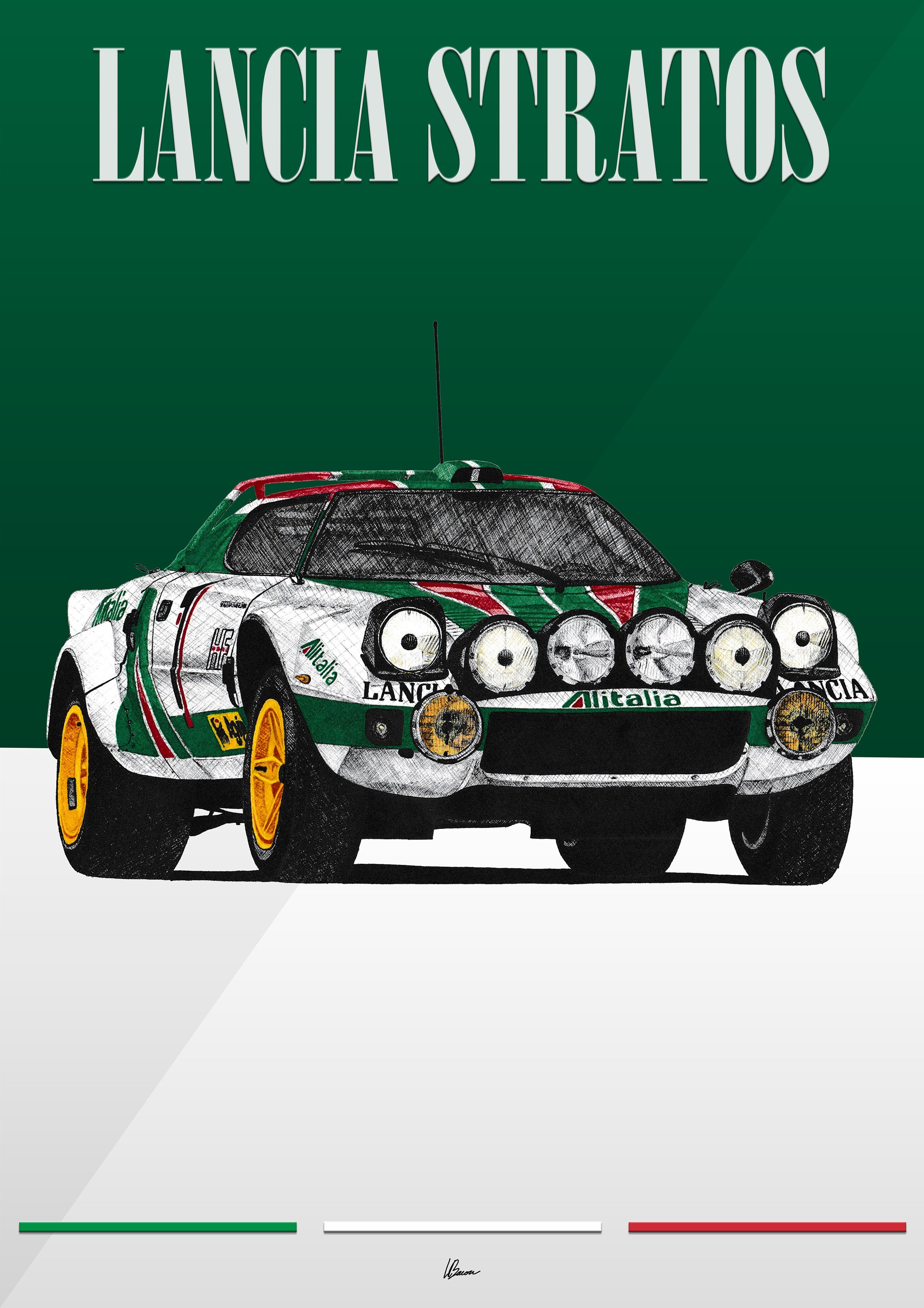 Lancia Stratos Poster Racing Icons: Rally Wall Art - Etsy