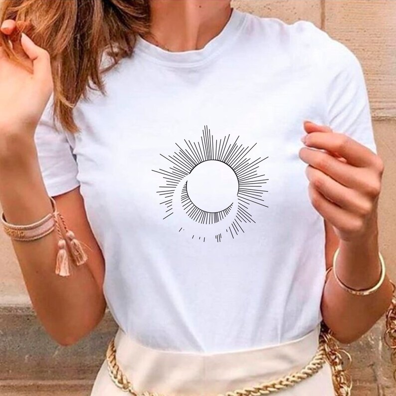 Simple Sun and Moon Png, Minimalist Png, Trendy Sun and Moon, Best ...