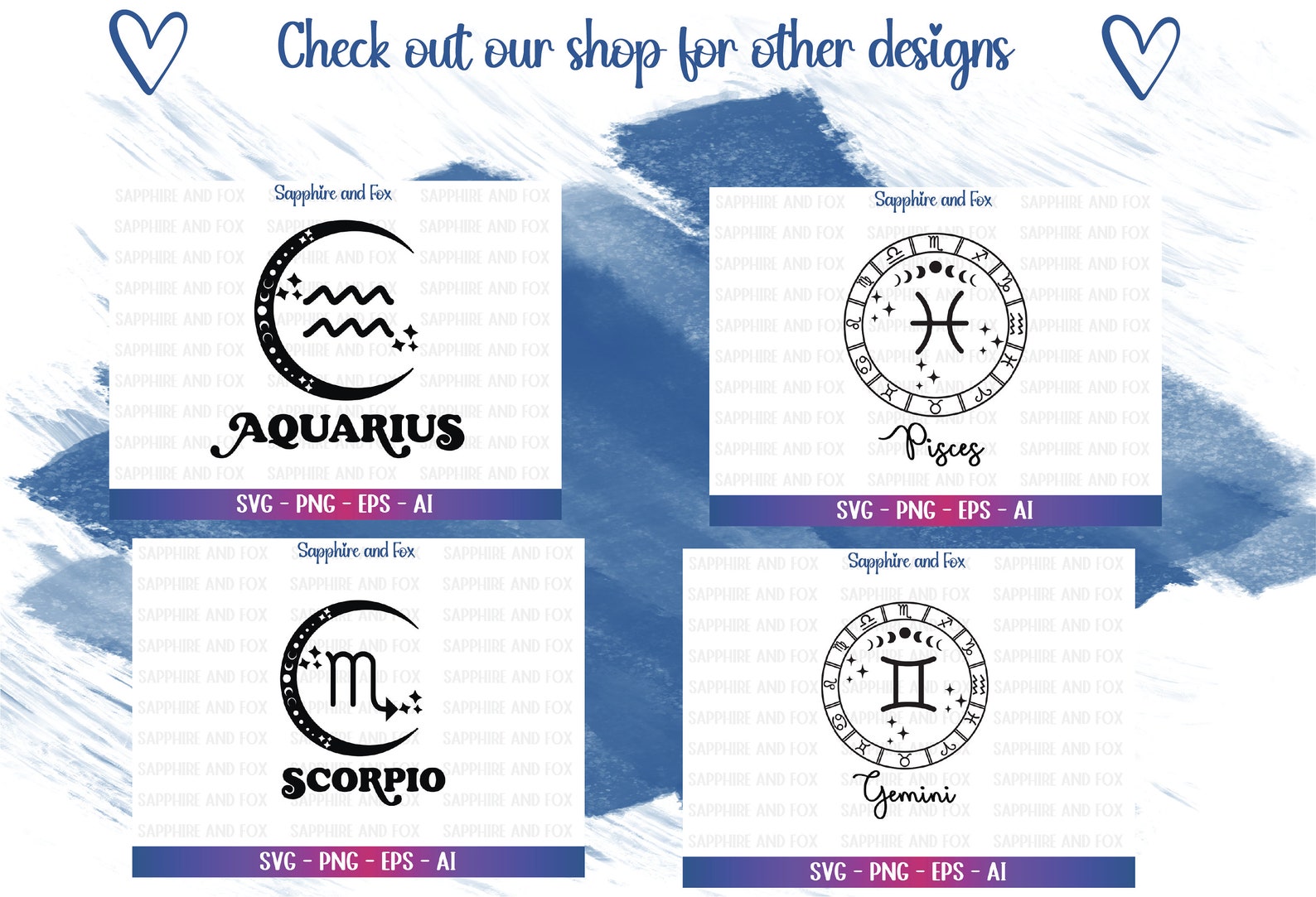 Pisces SVG, Zodiac Signs SVG, Cricut Cut File, Astrology Symbols SVG ...