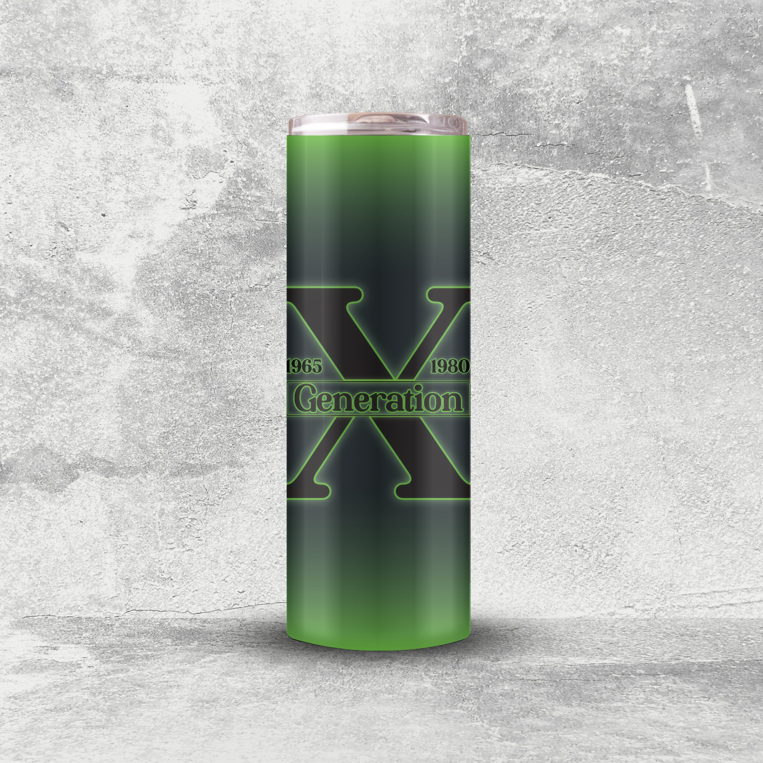 Generation X Sublimation PNG for 20 Oz Tumblers Dark, Edgy Gen X Design ...