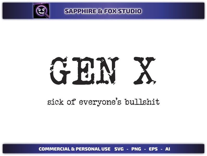 Gen X SVG, Generation X SVG, Retro Gen X Shirt, Gift for Gen X, Cricut ...