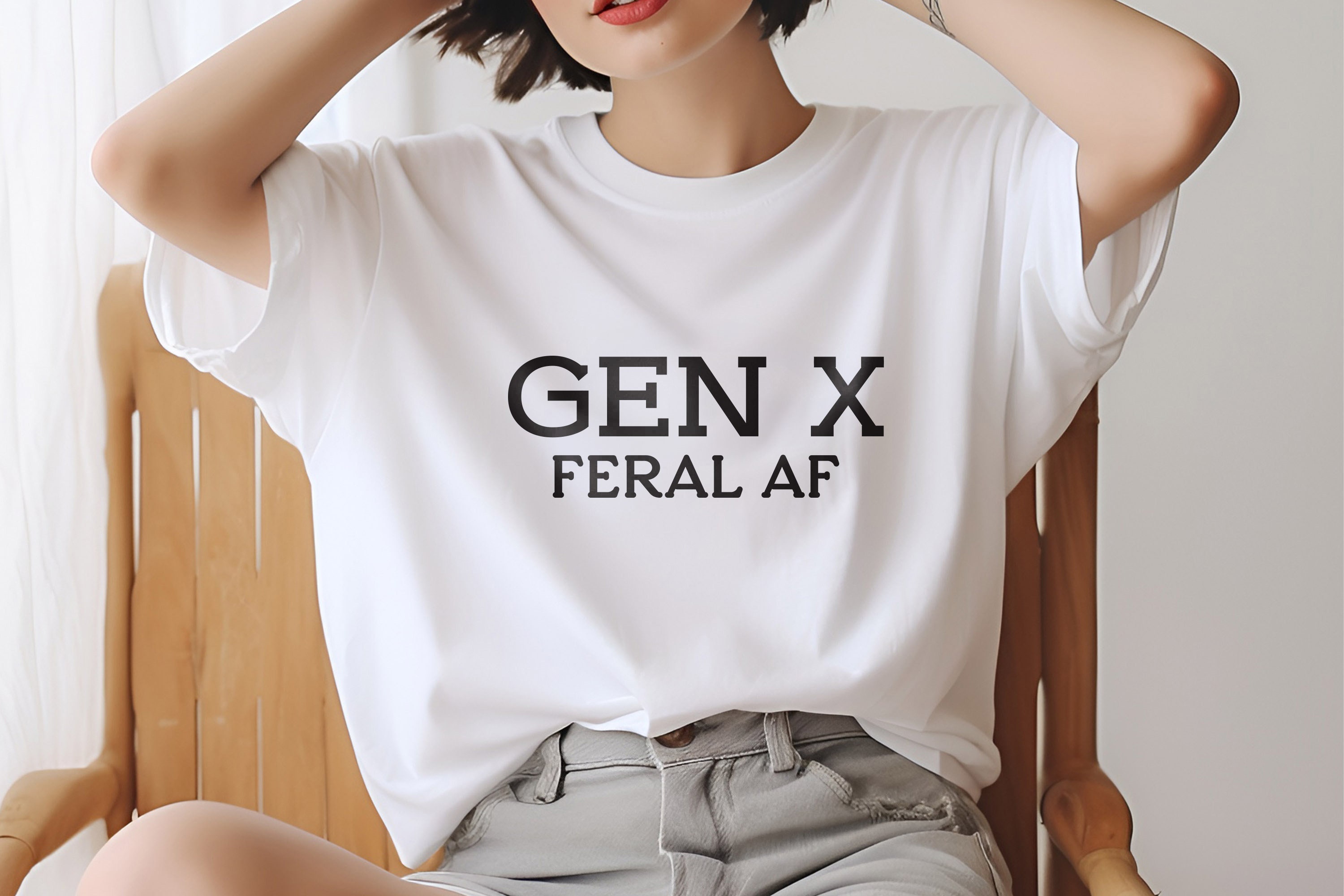 Gen X Feral AF SVG , Gen X SVG, Generation X Svg, Retro Gen X Shirt ...