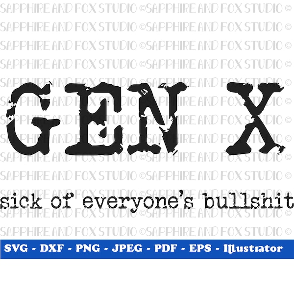 Gen X Crafting File - Etsy