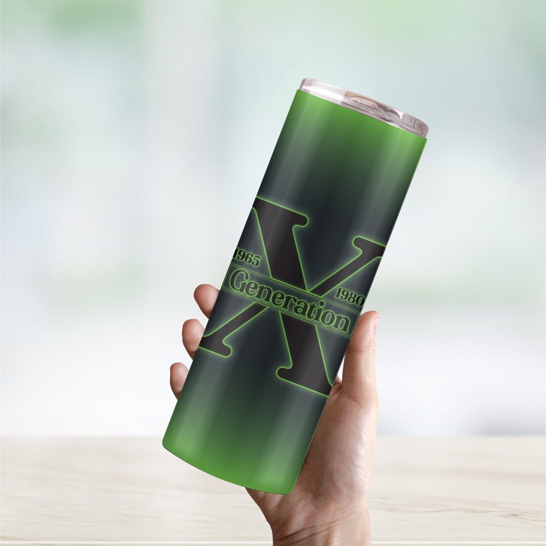 Generation X Sublimation PNG for 20 Oz Tumblers - Dark, Edgy Gen X ...