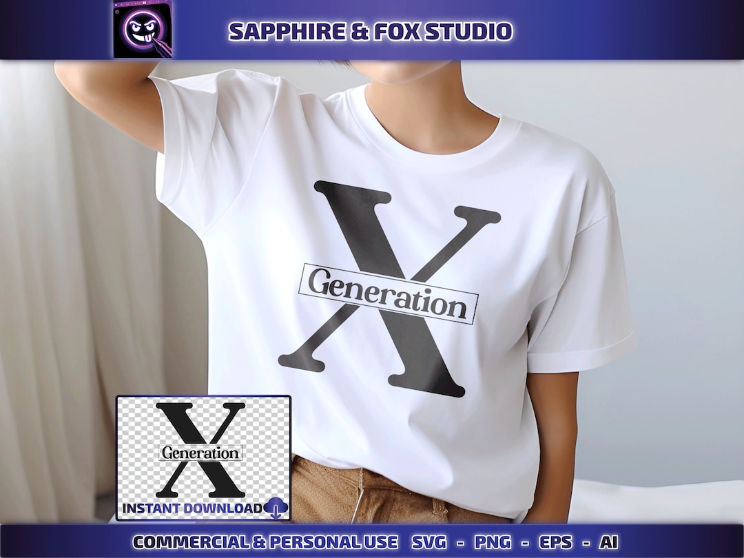 Gen X SVG, Generation X Shirt, Retro SVG, Aesthetic SVG, Vintage Retro ...