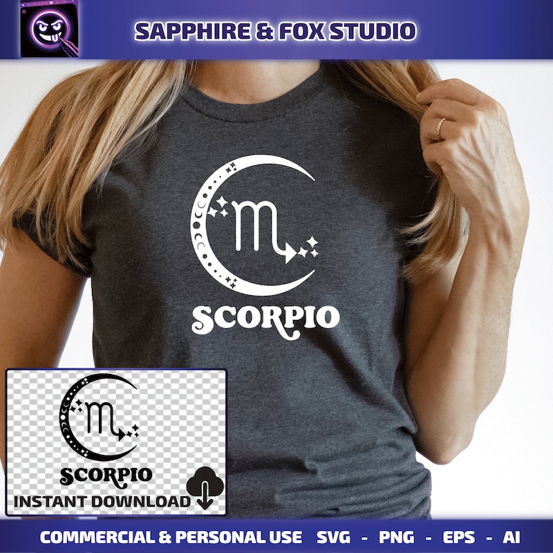 Scorpio Svg - Etsy