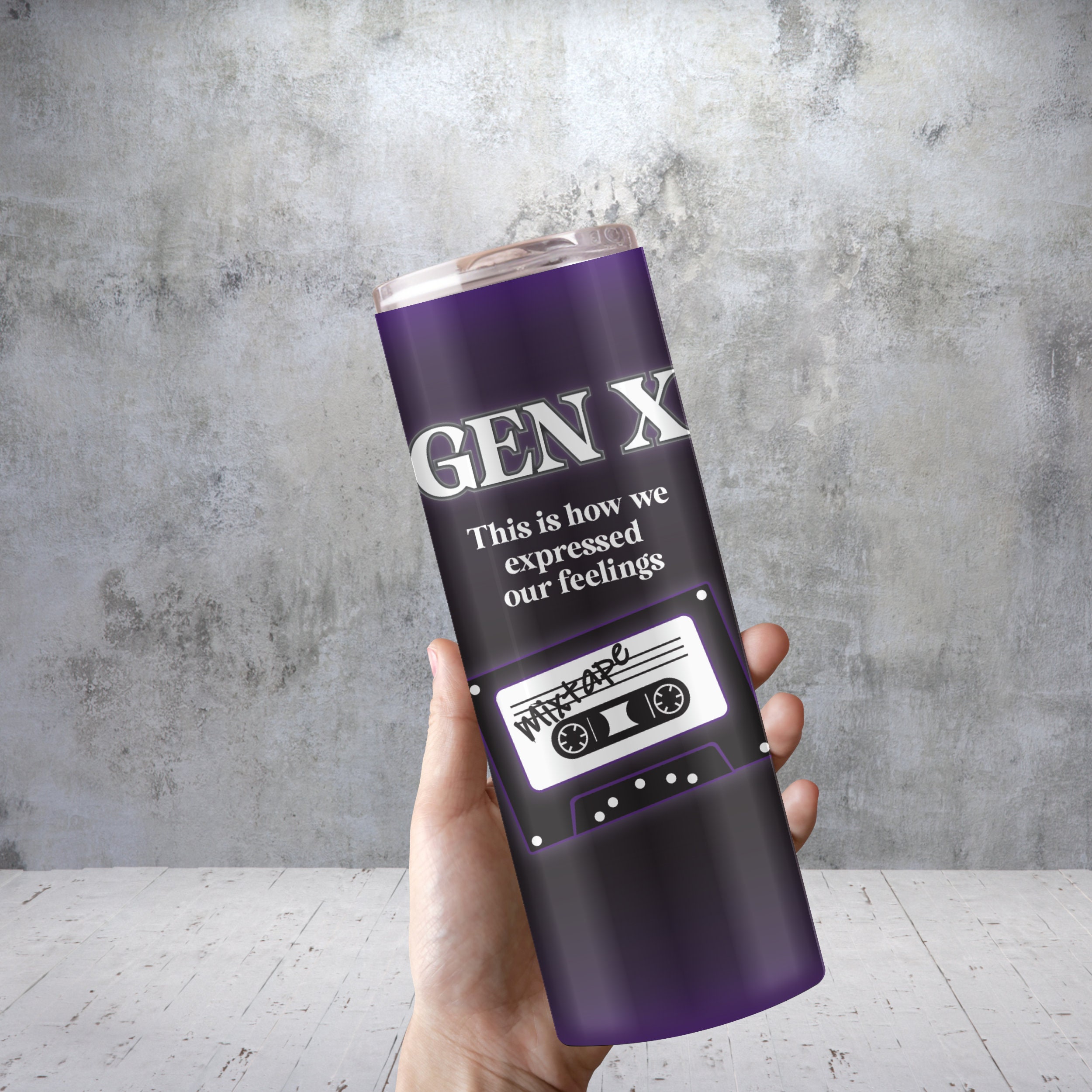 Gen X Tumbler Wrap Mixtape PNG for Gen X, Retro Tumbler Graphics, Gen X ...