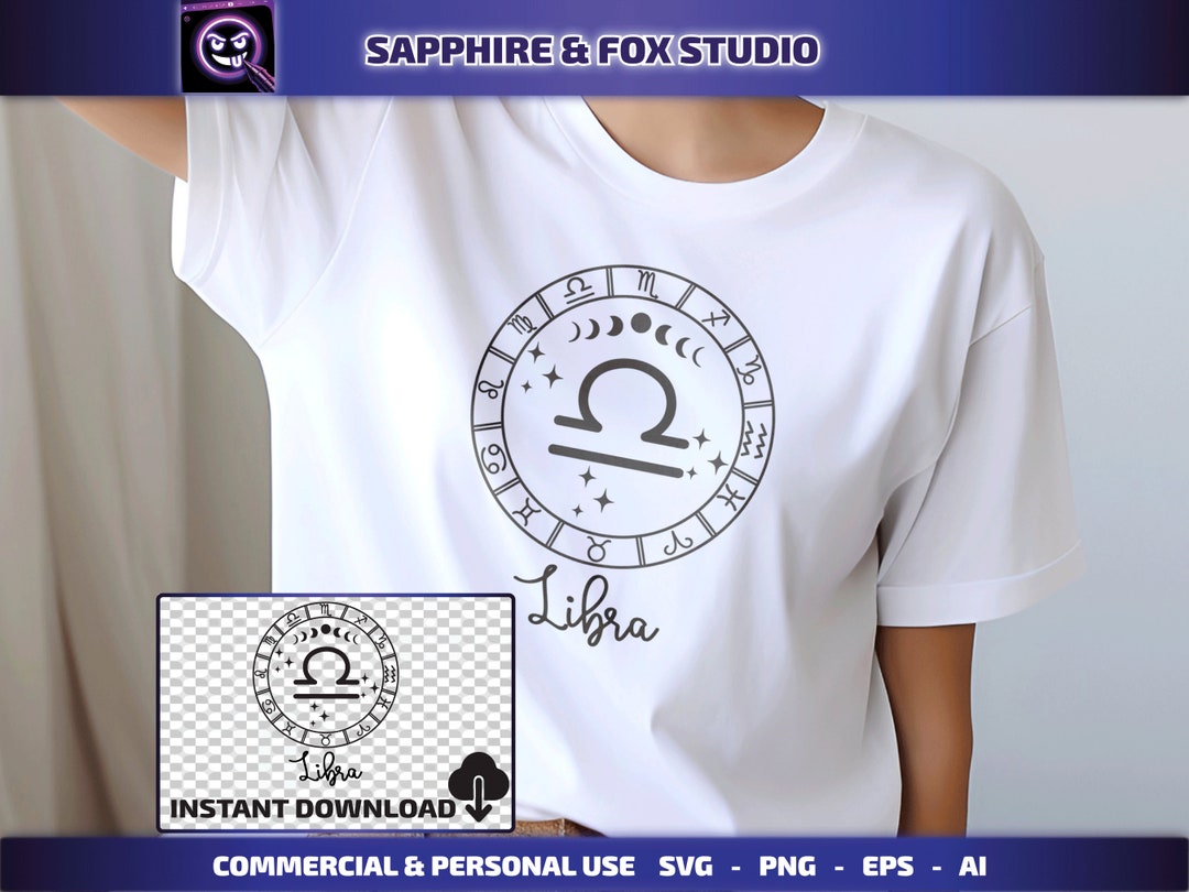 Libra SVG, Zodiac Sign SVG, Cricut Cut File, Zodiac Clipart, Zodiac SVG ...