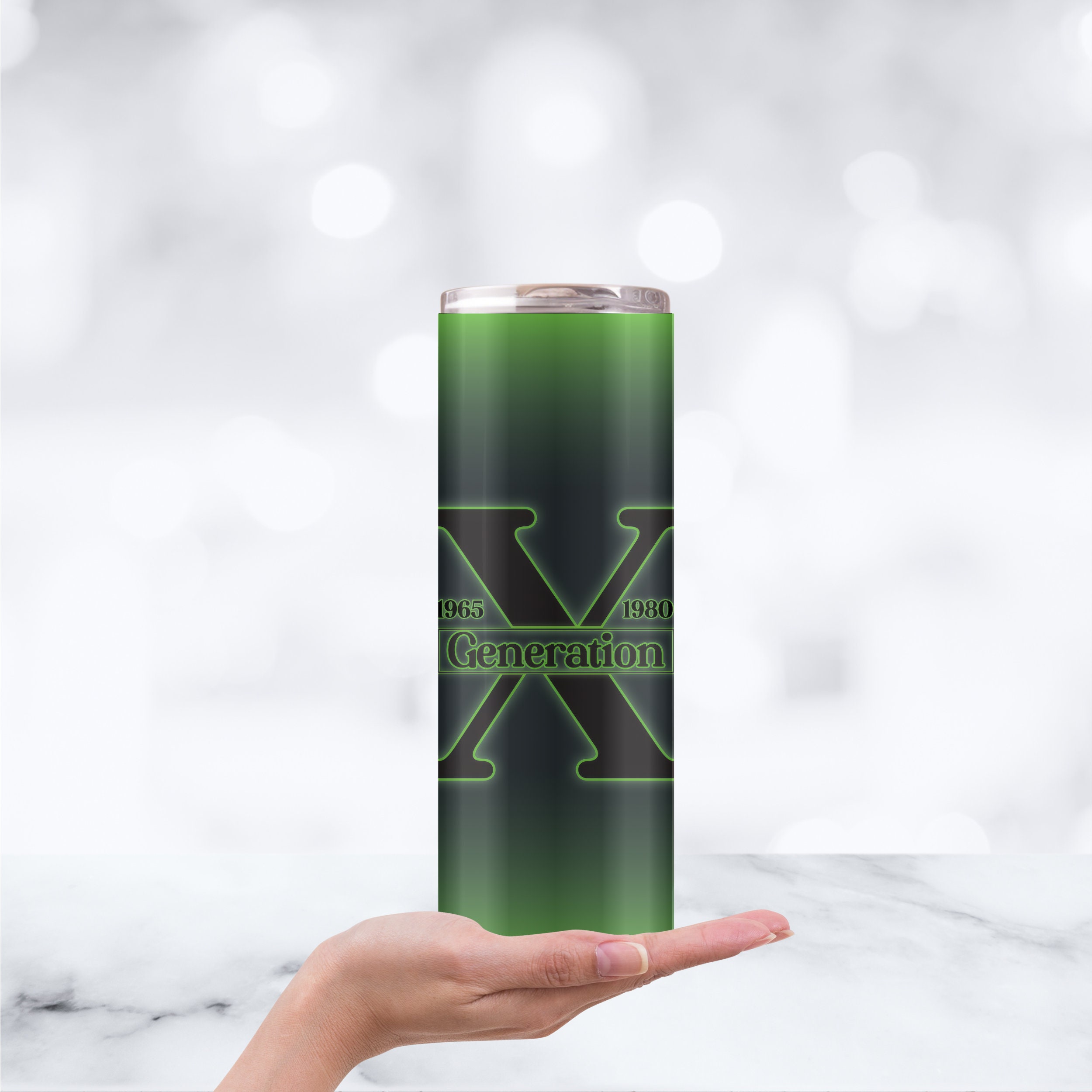 Generation X Sublimation PNG for 20 Oz Tumblers Dark, Edgy Gen X Design ...