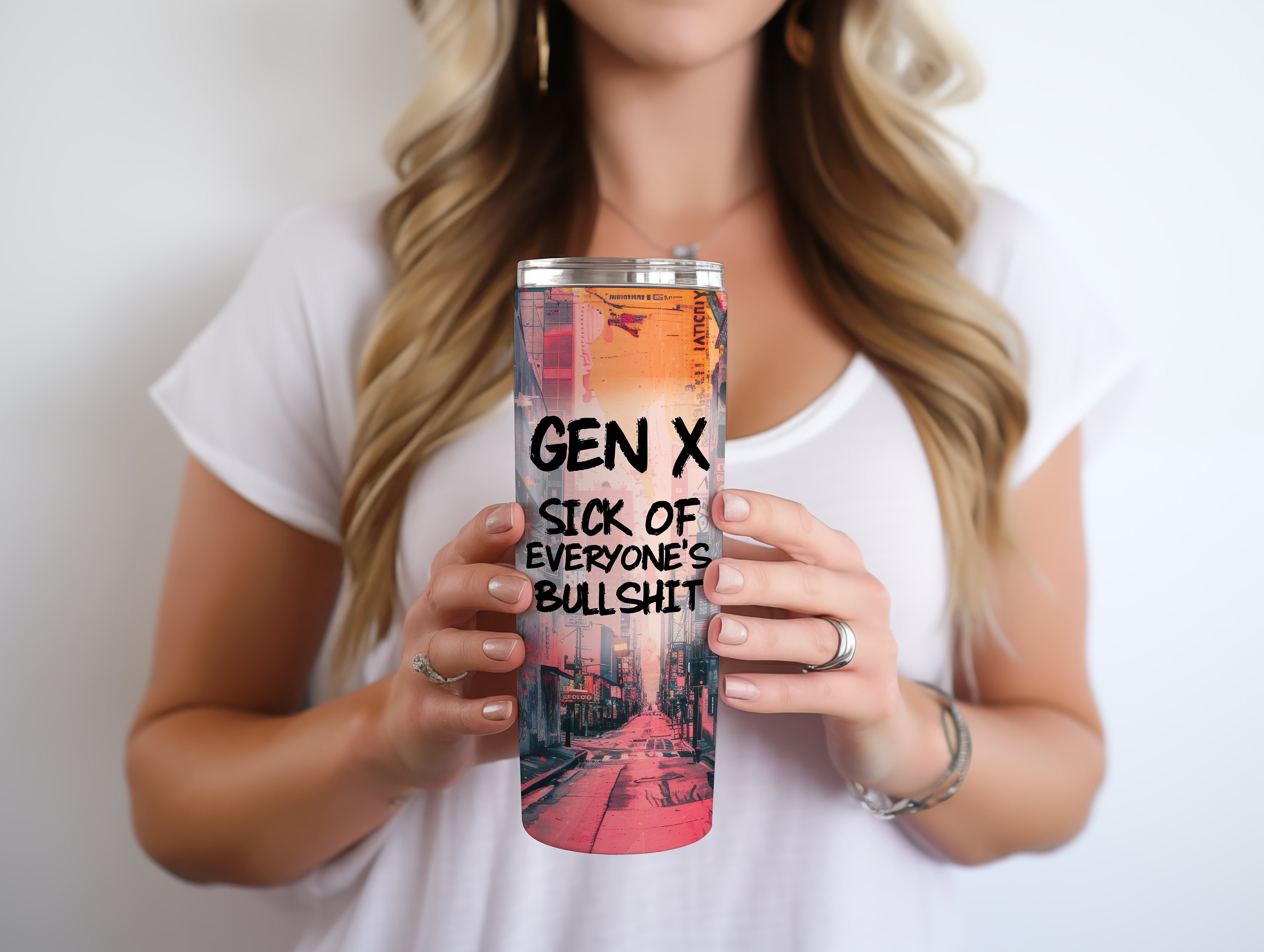 Gen X Tumbler Wrap, Retro Tumbler Style, 20 Oz. Straight Tumbler Wrap ...