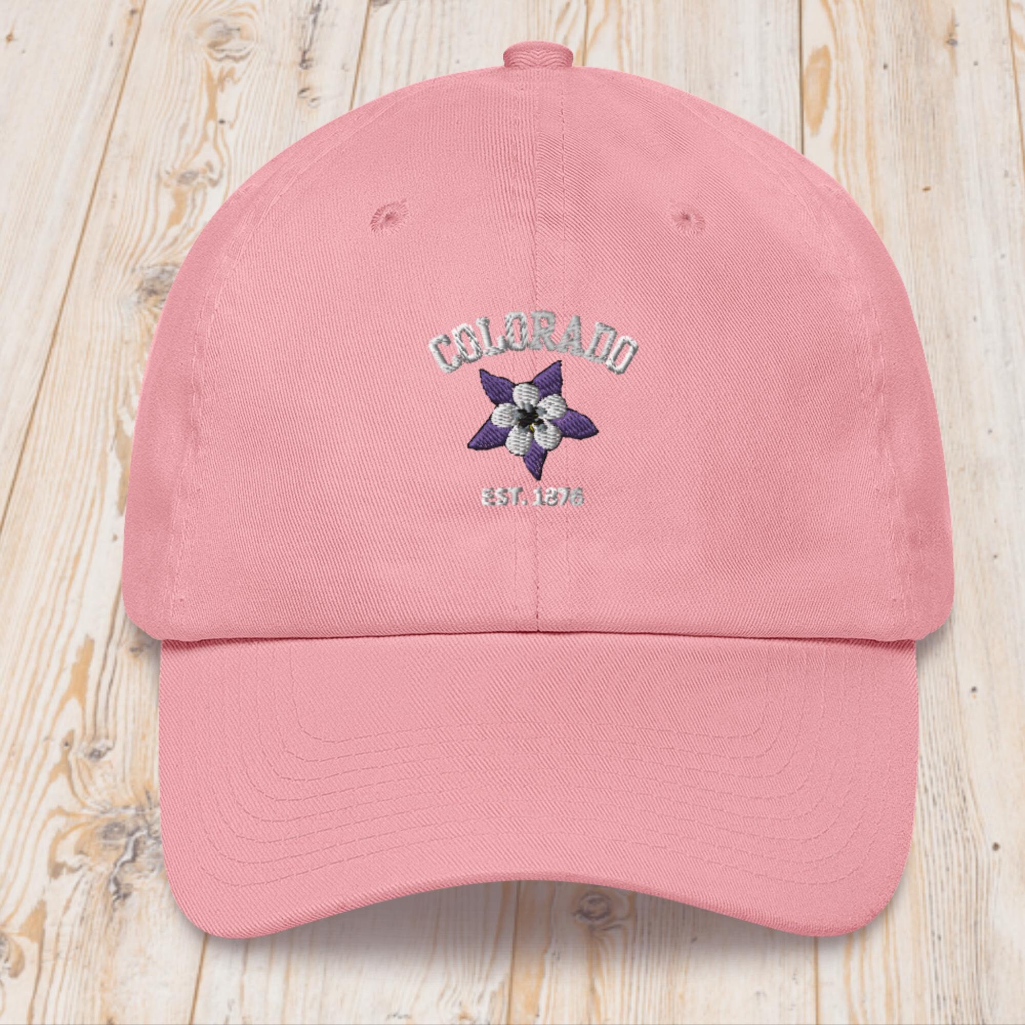 Embroidered Colorado Cap, Aesthetic Columbine Flower Dad Hat, Cute ...