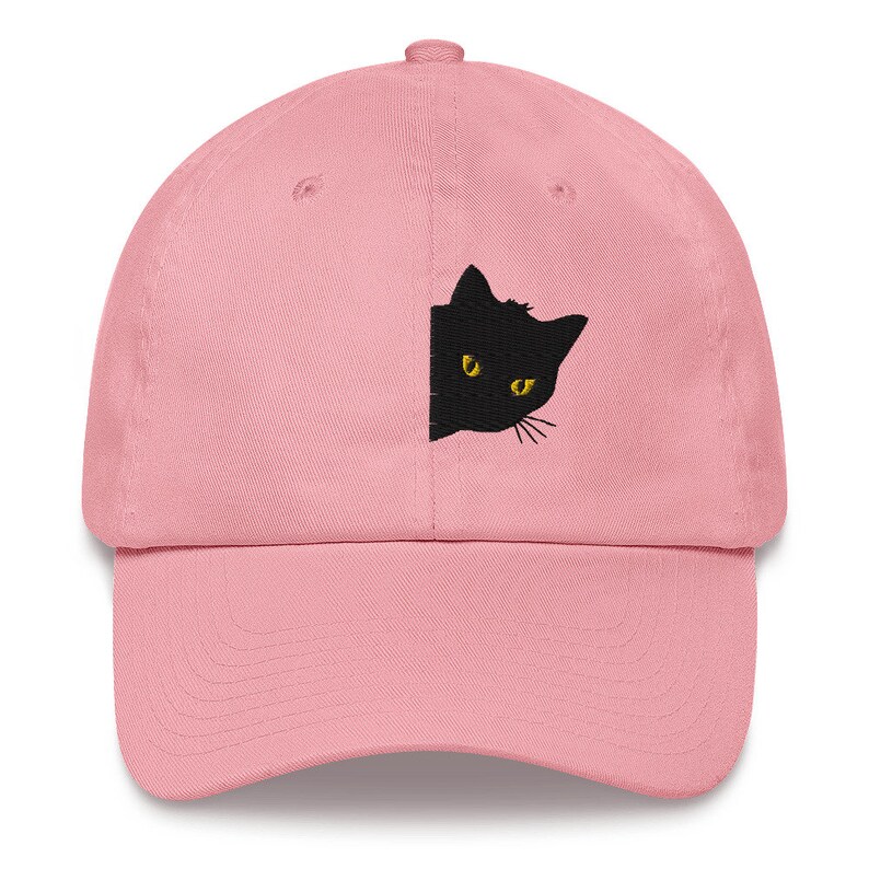 Embroidered Black Cat Hat Cute Halloween Cap Gift for Cat - Etsy