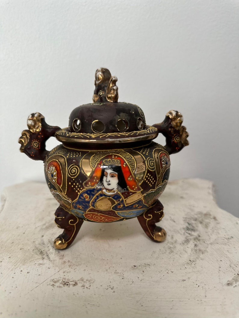 Vintage Satsuma Hand Painted Antique Japanese Dragonware - Etsy