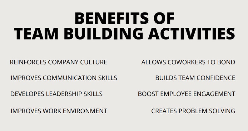 Team Building Activities Group Work Exercises Team Improvement ...