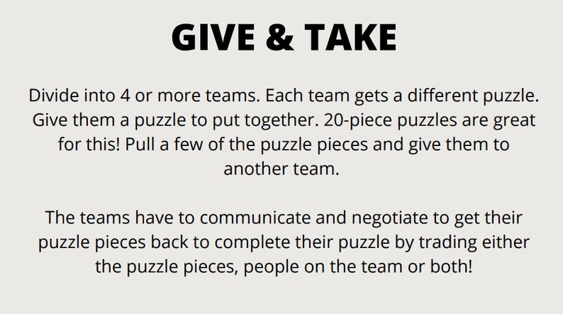 Team Building Activities | Group Work Exercises | Team Improvement ...