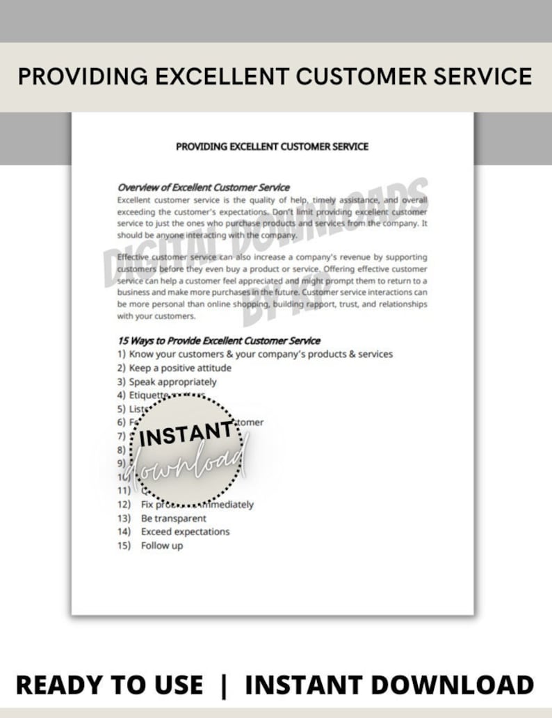 Customer Service Providing Excellent Service Exceeding Expectations ...