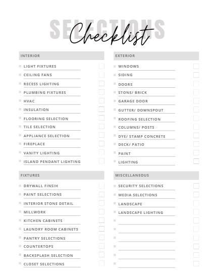New Construction Planner Workbook | Digital Download | Guide | New ...