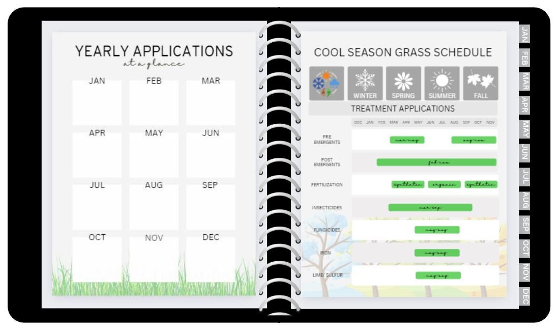 Lawn Care Planner | Landscape Planner | Daily Monthly Weekly Planner ...