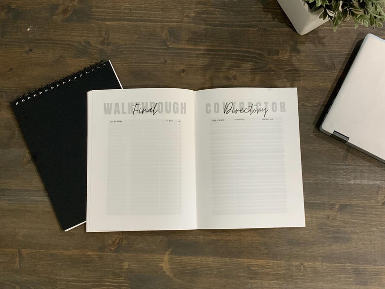 New Construction Planner Workbook Home Build New Construction Material ...