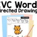 CVC Words Directed Drawings | Decodable | Phonics - Etsy