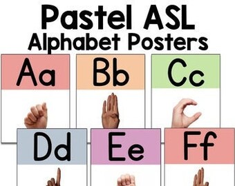 ASL Alphabet and Kindness Set - Etsy