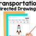 Transportation Directed Drawings | Car | Bus | Train - Etsy
