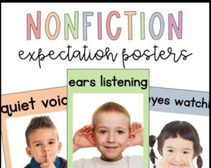 Pastel Rainbow Whole Body Listening Posters Real Pictures Classroom ...