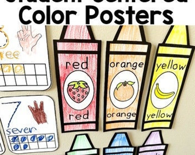 Student Centered Color Posters English and Spanish Printable Poster ...